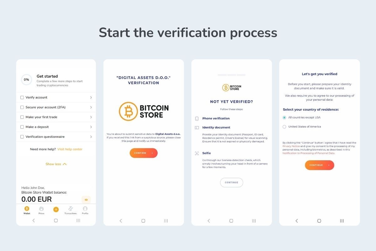 How To Verify Personal Account on Bitcoin Store - Complete Guide