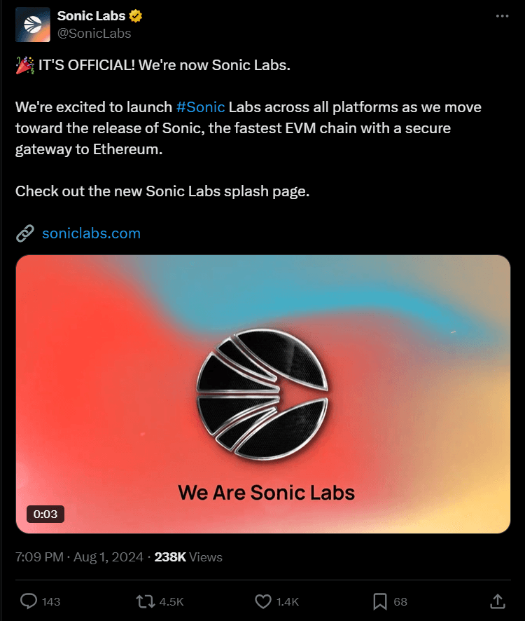 Bitcoin Store to Support the Swap of Fantom (FTM) Tokens to Sonic (S)